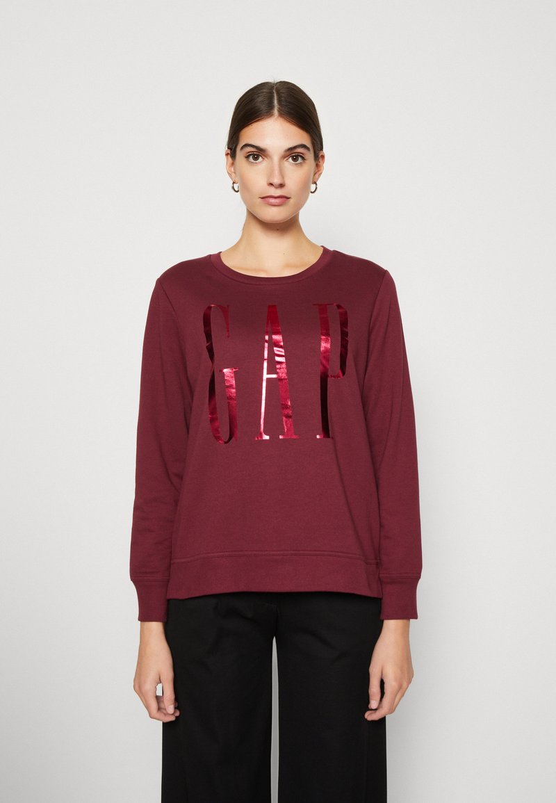 GAP CREW - Sweatshirt - deep garnet red/vinrød - Zalando.no