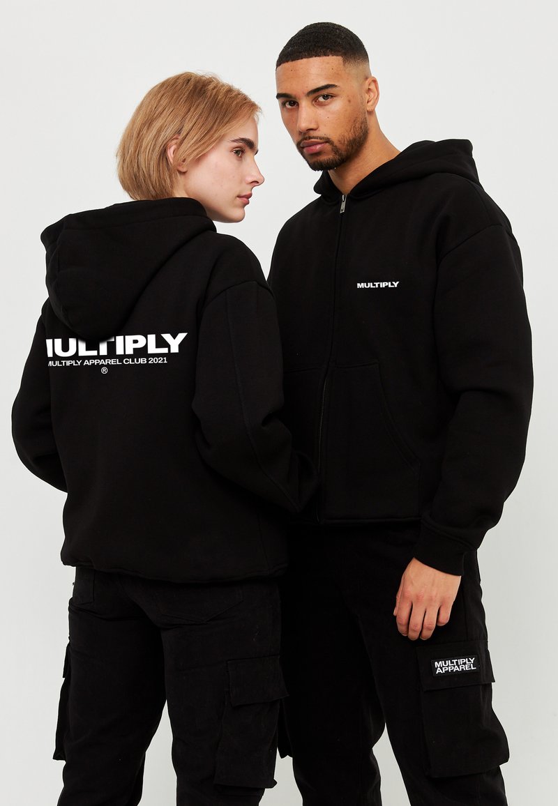 Multiply Apparel OVERSIZE - Sweat zippé - black/noir - ZALANDO.FR