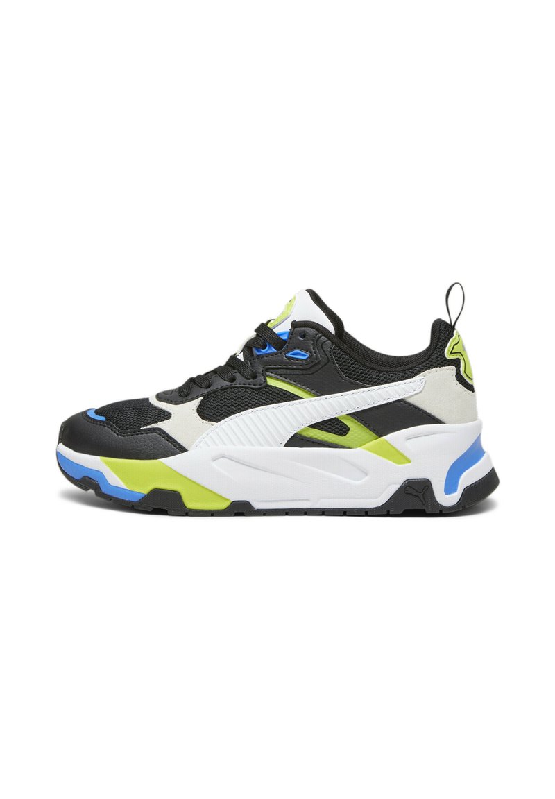 Puma TRINITY - Trainers - black white lime smash/black - Zalando.ie