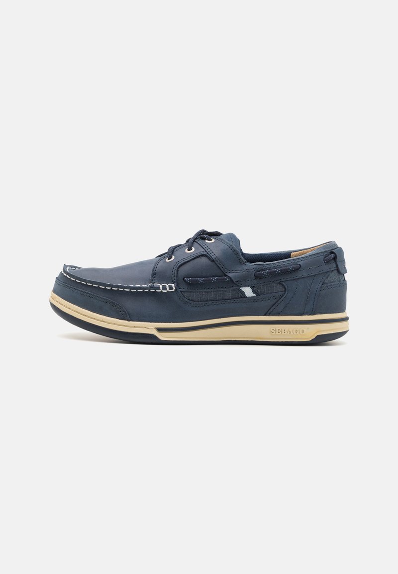 Sebago TRITON THREE EYELETS - Boat shoes - blue nite/dark blue - Zalando