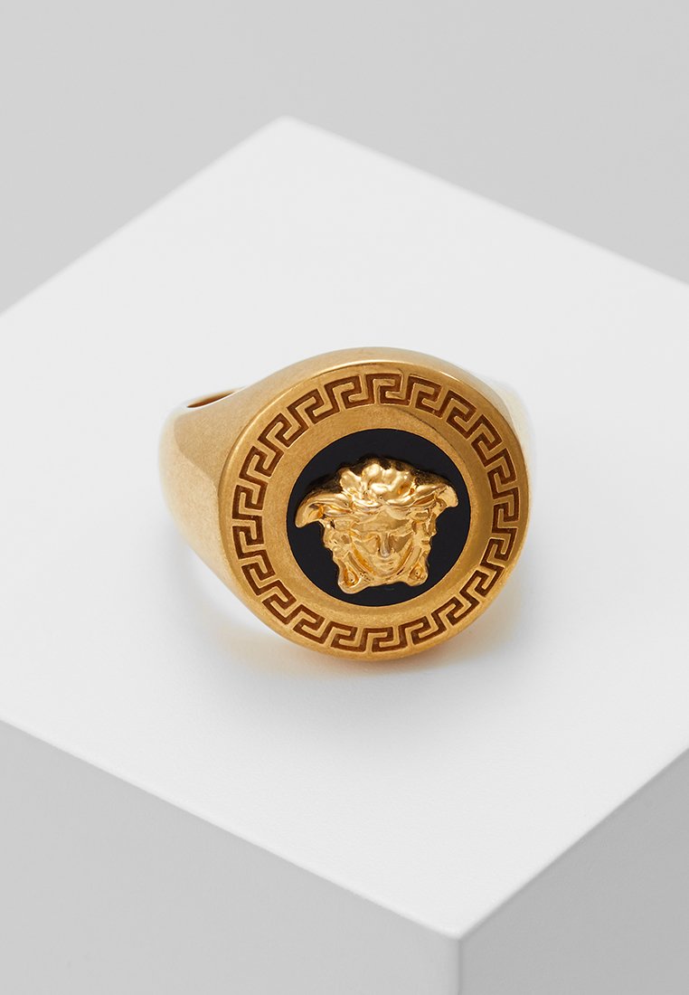 Versace Ring - nero/oro tribute/gold-coloured - Zalando.co.uk