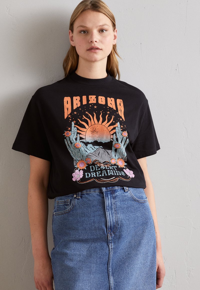 Even&Odd T-Shirt print - black/schwarz - Zalando.ch