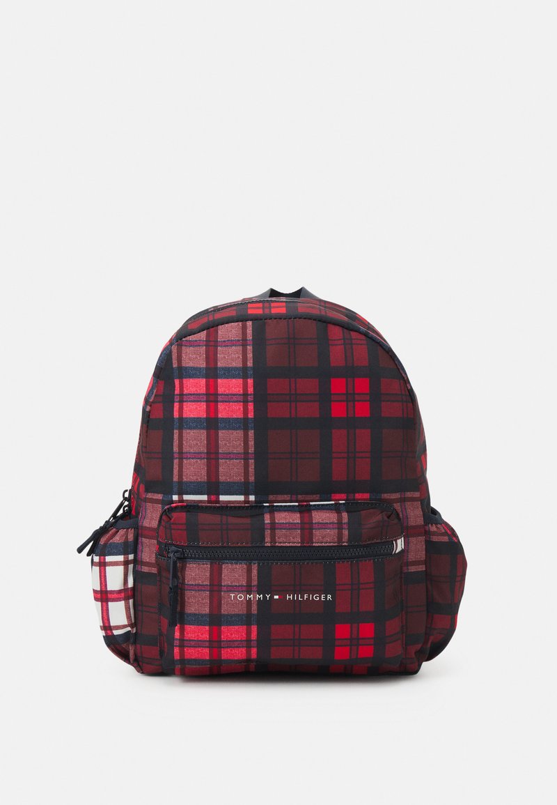 Tommy Hilfiger ESSENTIAL UNISEX - Backpack - multi check/red - Zalando ...
