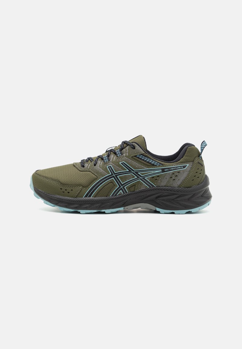 ASICS GEL-VENTURE 9 - Trail running shoes - smog green/smoke blue/khaki ...