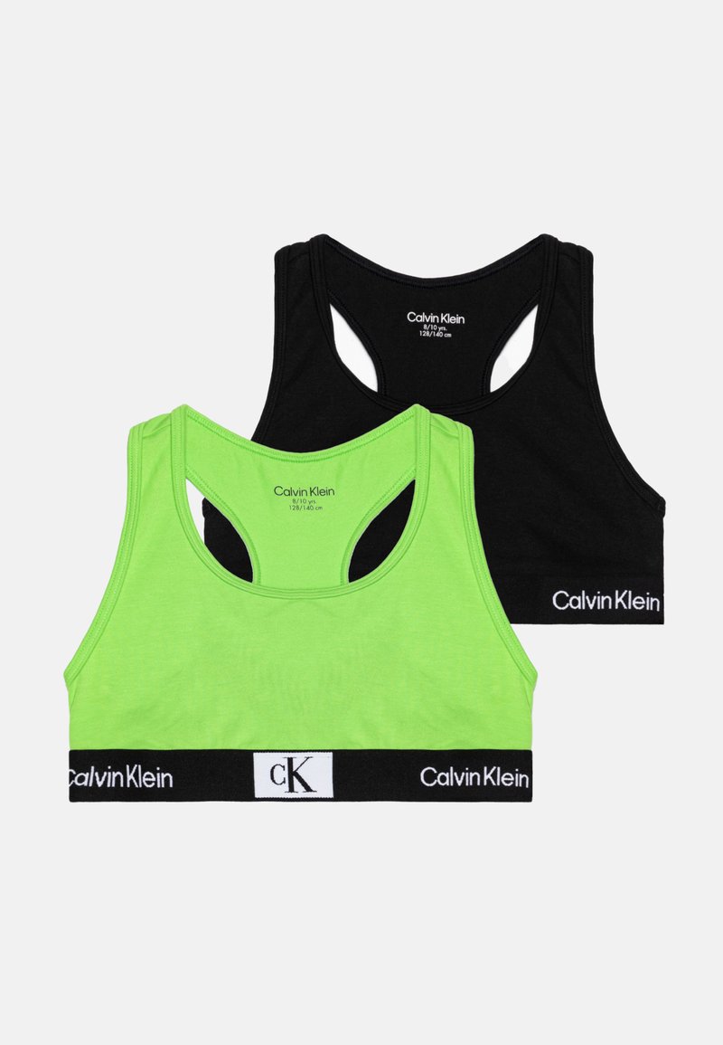 Calvin Klein Underwear 2 PACK - Bustier - vipergreen/black/neon green ...