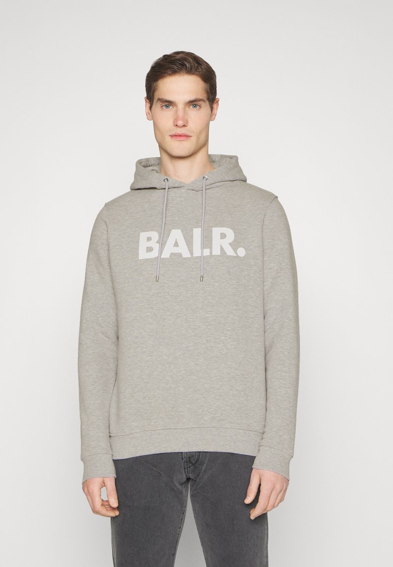 BALR. BRAND STRAIGHT HOODIE - Hoodie - grey melange/grijs gemêleerd ...