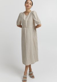 ICHI IHGry - Robe de jour - doeskin/beige chiné - ZALANDO.FR