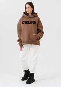 CUL8R Sweat à capuche - nugat/camel - ZALANDO.FR