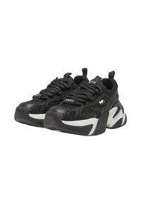 Buffalo FION ONE - Zapatillas - black white/negro jaspeado - Zalando.es