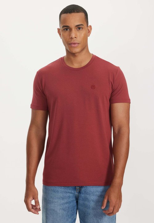 Rode Basic T-shirts voor heren • ZALANDO • Online shop