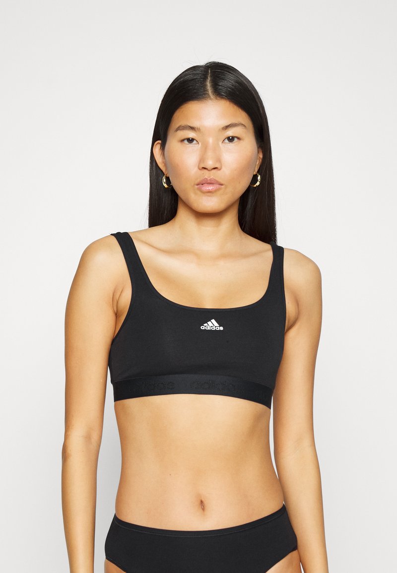 Adidas Sport Crop Bra Bustier Black Schwarz Zalando At