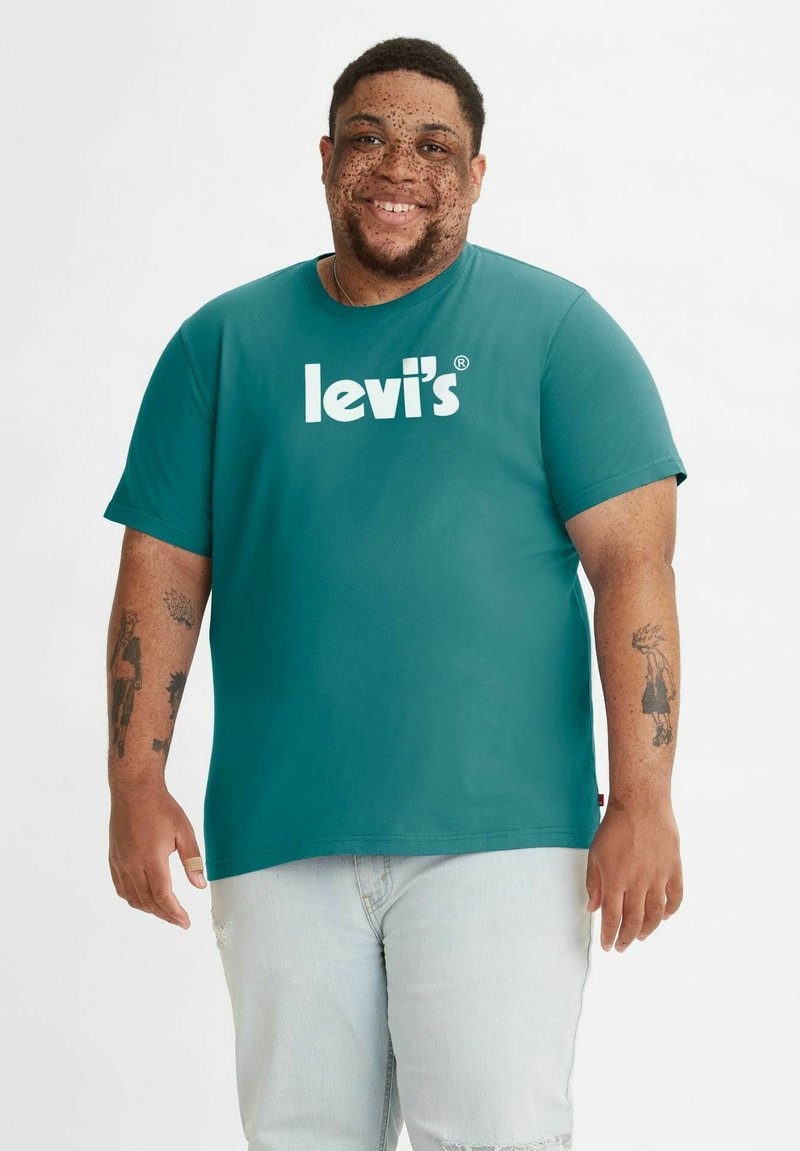 Levi s BIG SS RELAXED FIT TEE BIG POSTER LOGO B T shirt Z Nadrukiem levi-s-big-ss-relaxed-fit-tee-big-poster-logo-b-t-shirt-z-nadrukiem