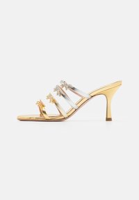 GEDEBE LAURA - Mules à talons - metal gold/silver/platinum/argenté ...