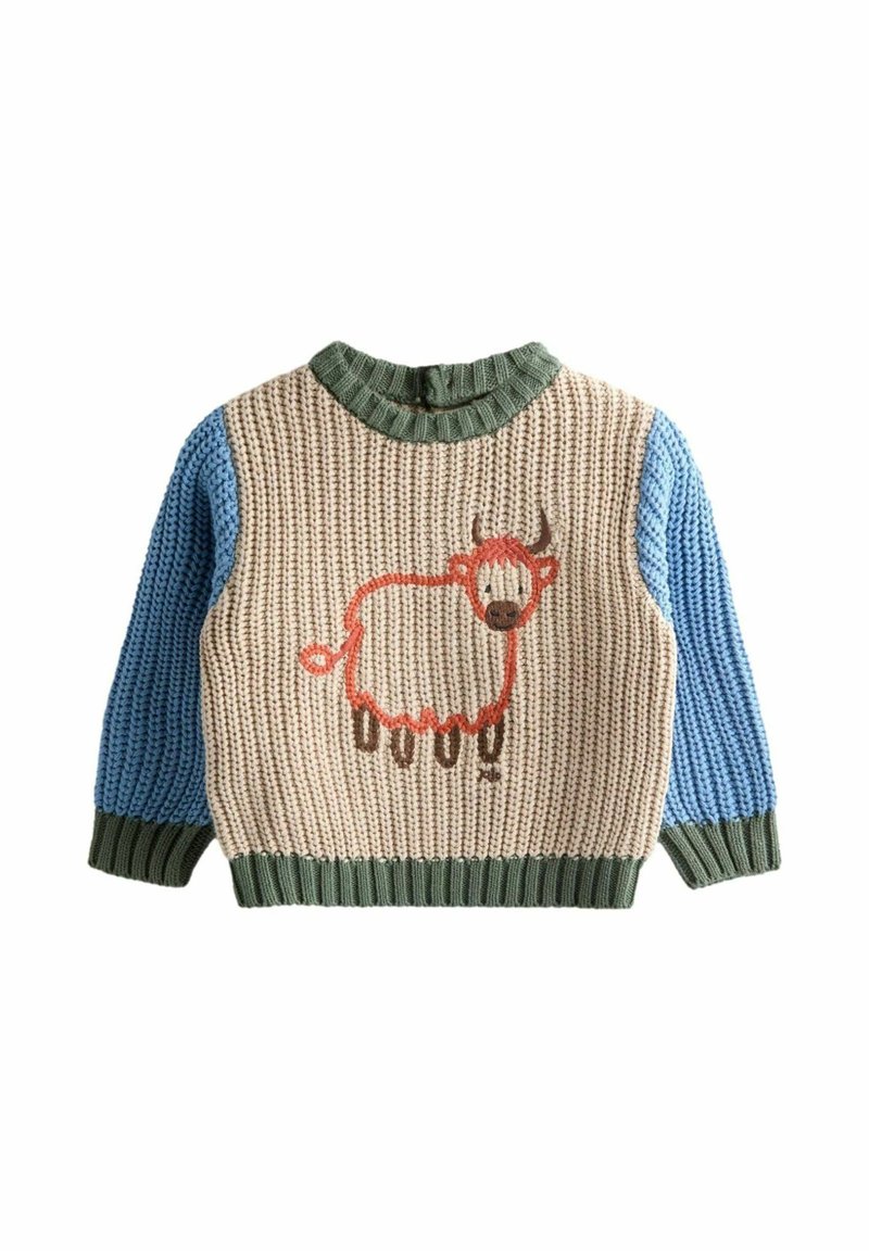 JoJo Maman Bébé REGULAR FIT - EMBROIDERED HIGHLAND COW - Maglione ...