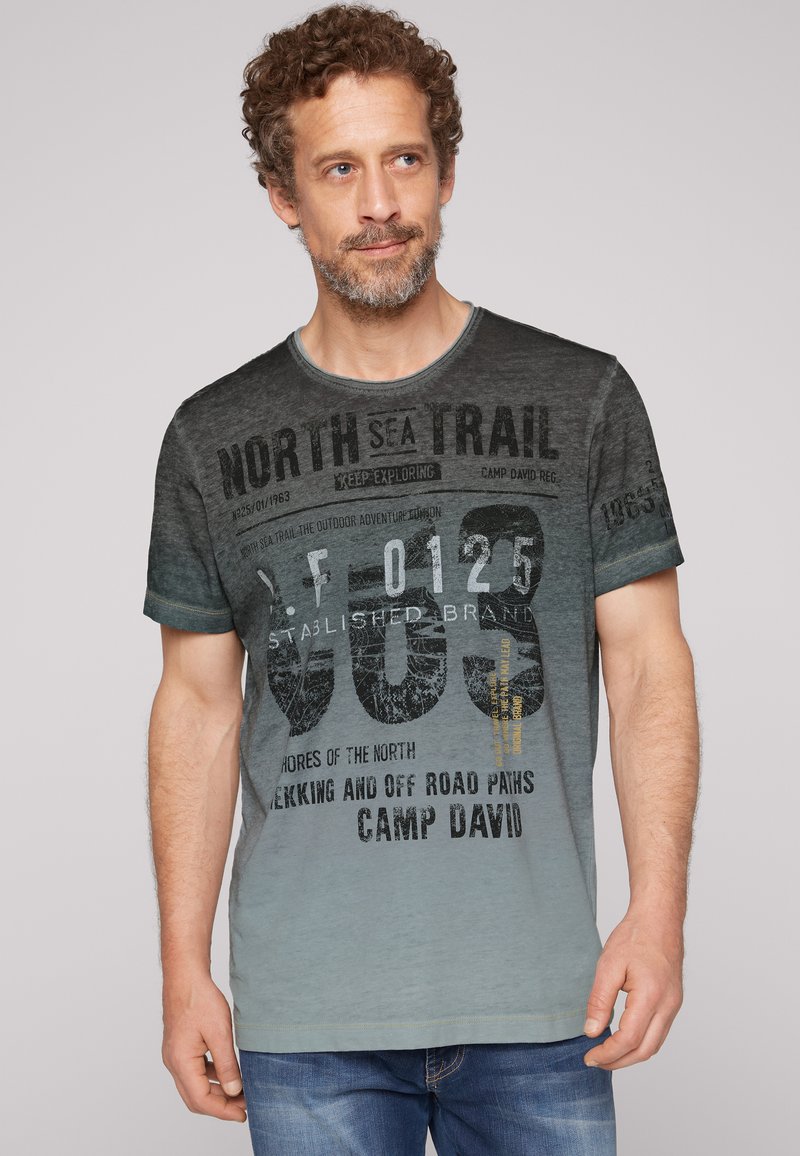 Camp David T-shirts print - black/sort - Zalando.dk