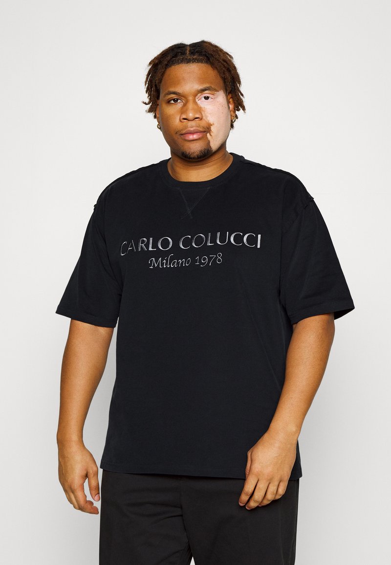 Carlo Colucci UNISEX - T-shirts basic - black/sort - Zalando.dk