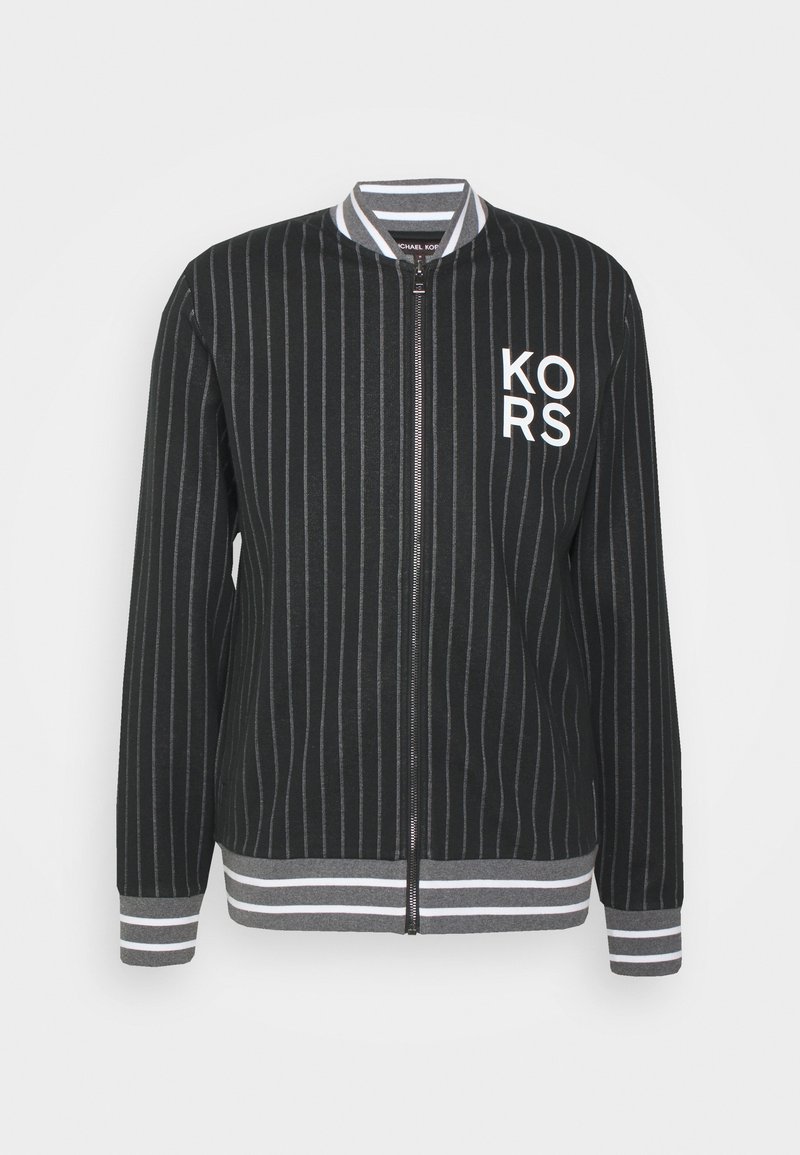 Michael Kors PINSTRIPE BASEBALL - Bombejakke - black/svart - Zalando.no