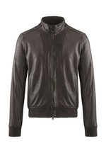 Bomboogie Leather jacket - brown - Zalando