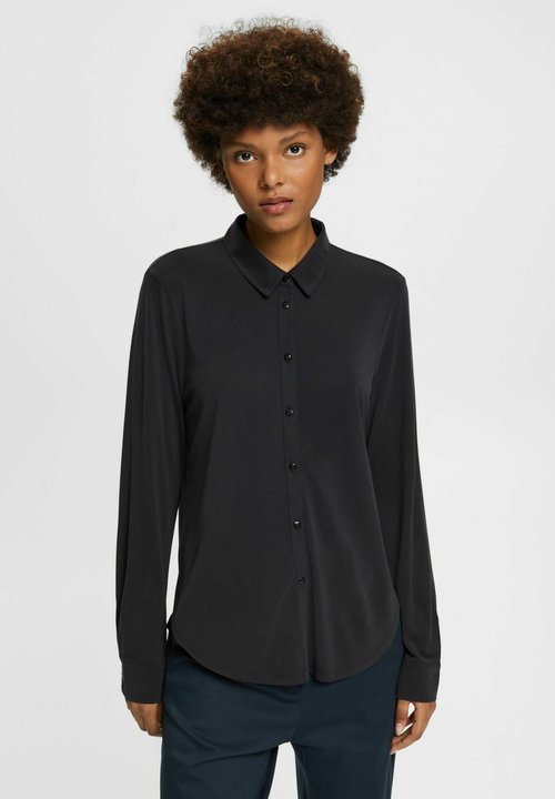 bonprix Hemdbluse - black/schwarz - Zalando.ch