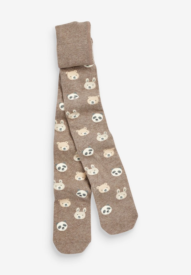 Next COTTON RICH CUTE CHARACTER TIGHTS - Strumpfhose - neutral brown ...