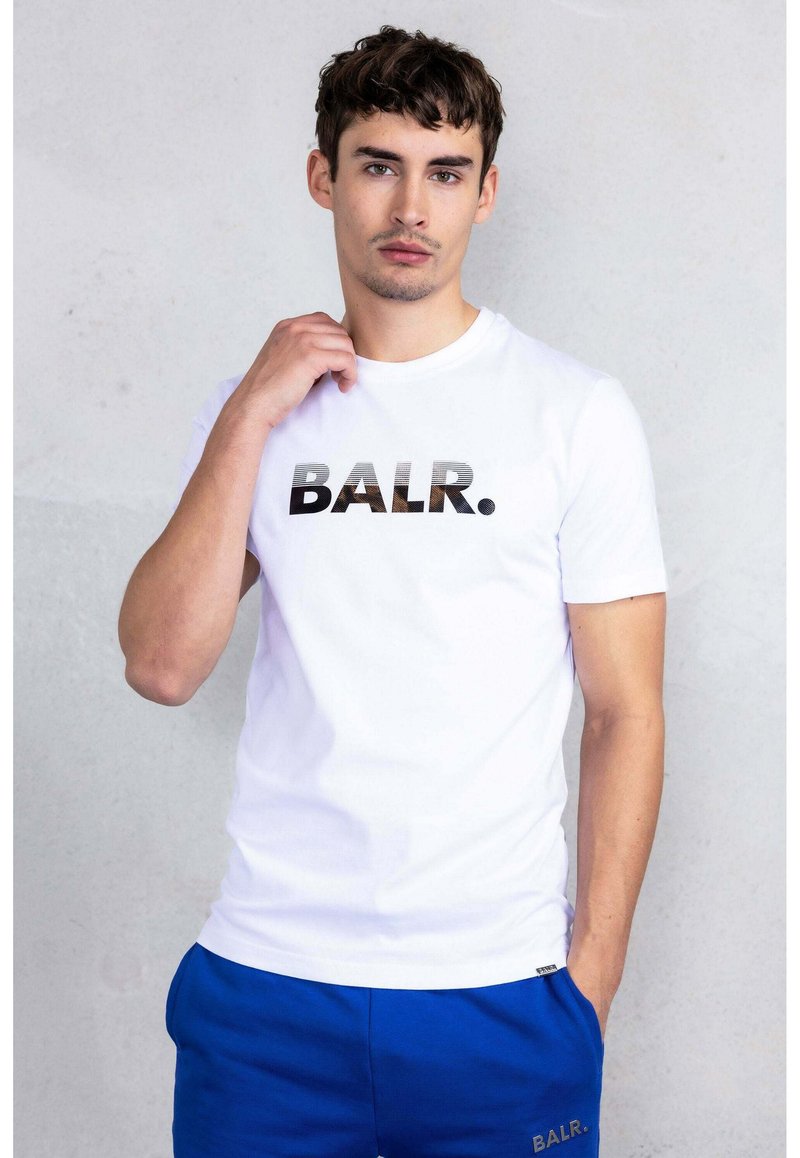BALR. SEBASTIAN HALF - T-Shirt print - bright white/weiß - Zalando.de