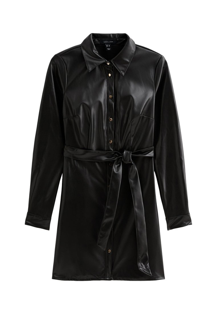 New Look BUTTON UP MINI - Blousejurk - black/zwart - Zalando.nl