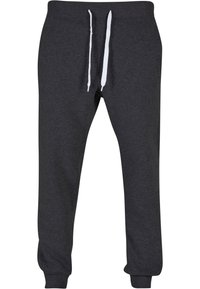 Southpole Pantalon de survêtement - heathercharcoal/bleu marine ...