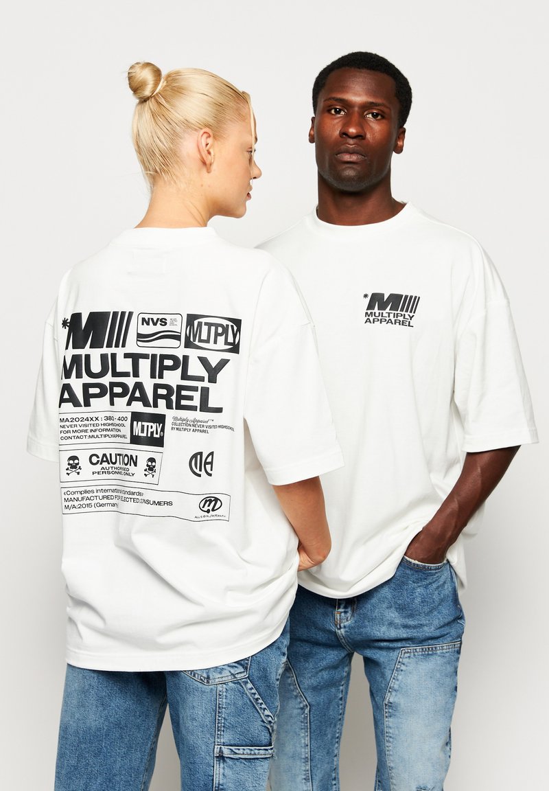 Multiply Apparel T-shirt z nadrukiem/mleczny - Zalando.pl