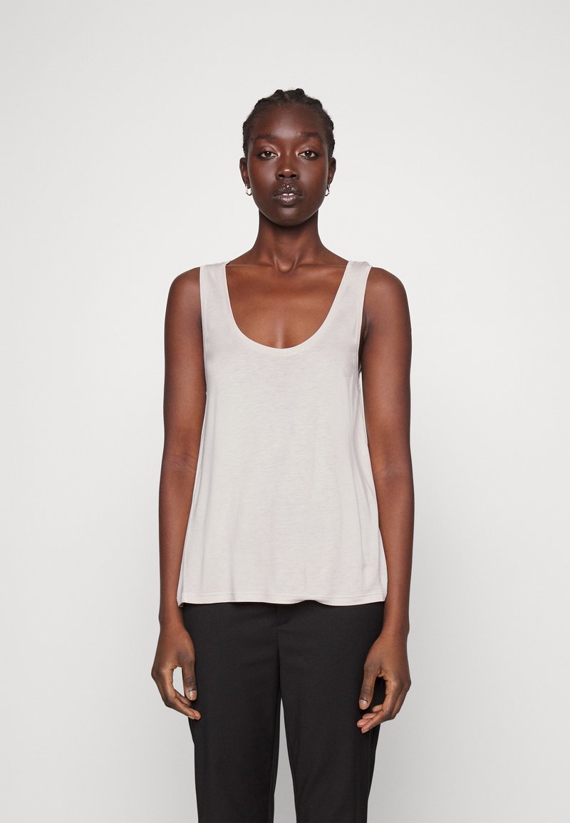 Lindex TANK KATIE - Top - light beige/off-white - Zalando.ie