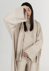 Leem SCARF-DETAIL - Strickjacke - light whea/hellbraun - Zalando.de