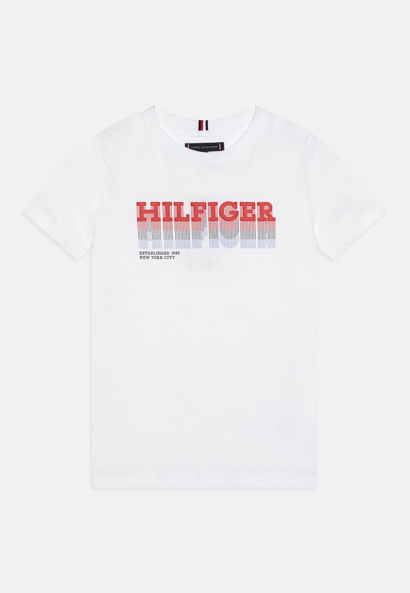 Tommy Hilfiger FADE TEE - Print T-shirt - white - Zalando.co.uk