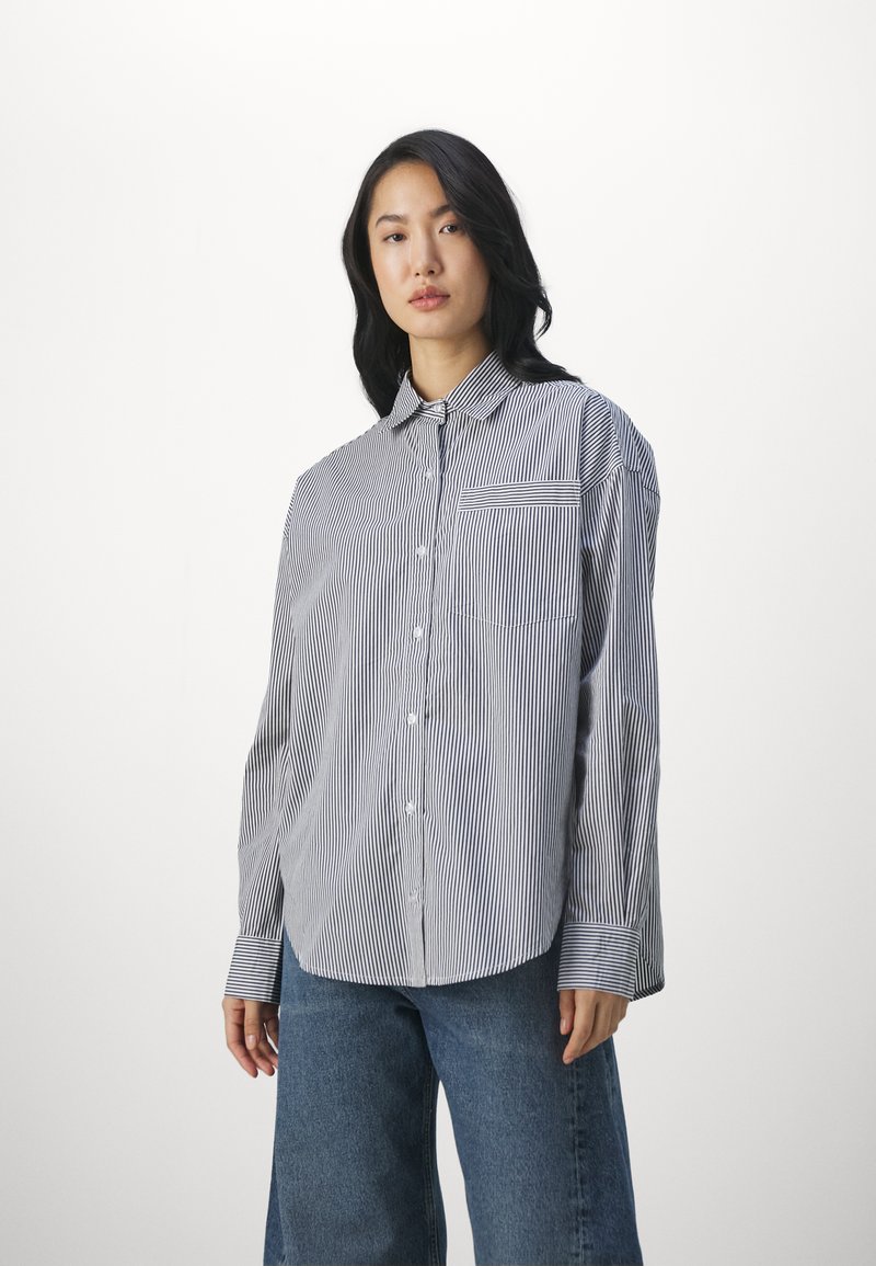 DESIGNERS REMIX HARRIET OVERSIZED - Camicia - black/white/nero - Zalando.it