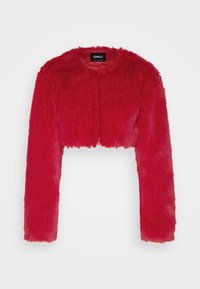 ONLY ONLVIVIAN BOLERO - Winter jacket - lychee/red - Zalando.co.uk