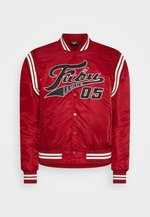 FUBU VARSITY COLLEGE JACKET UNISEX - Bomberjacke - dark red/dunkelrot ...