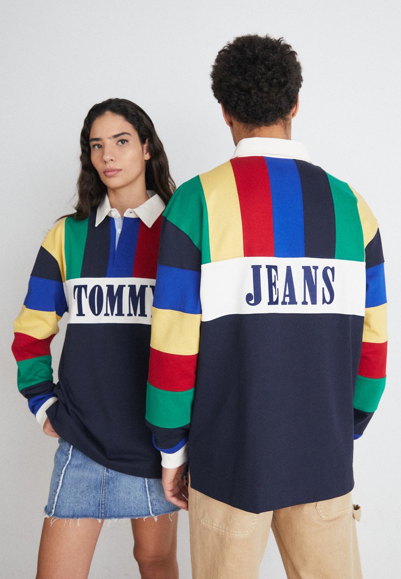 Tommy Jeans ARCHIVE GAMES RUGBY UNISEX - Polo shirt - twilight indigo ...
