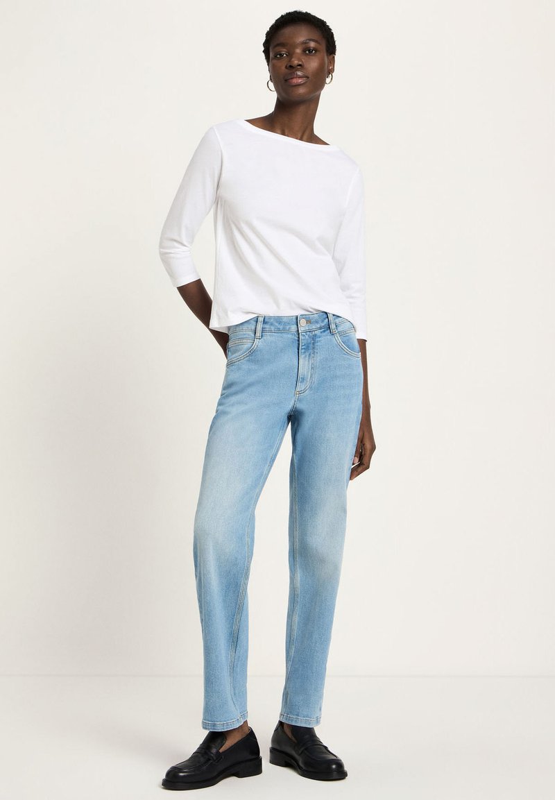 LANIUS MIT AUFSCHLAG - Jeans Straight Leg - light blue denim/light-blue ...