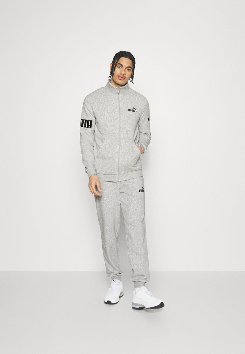Puma POWER SUIT - Chándal - light gray heather/gris - Zalando.es