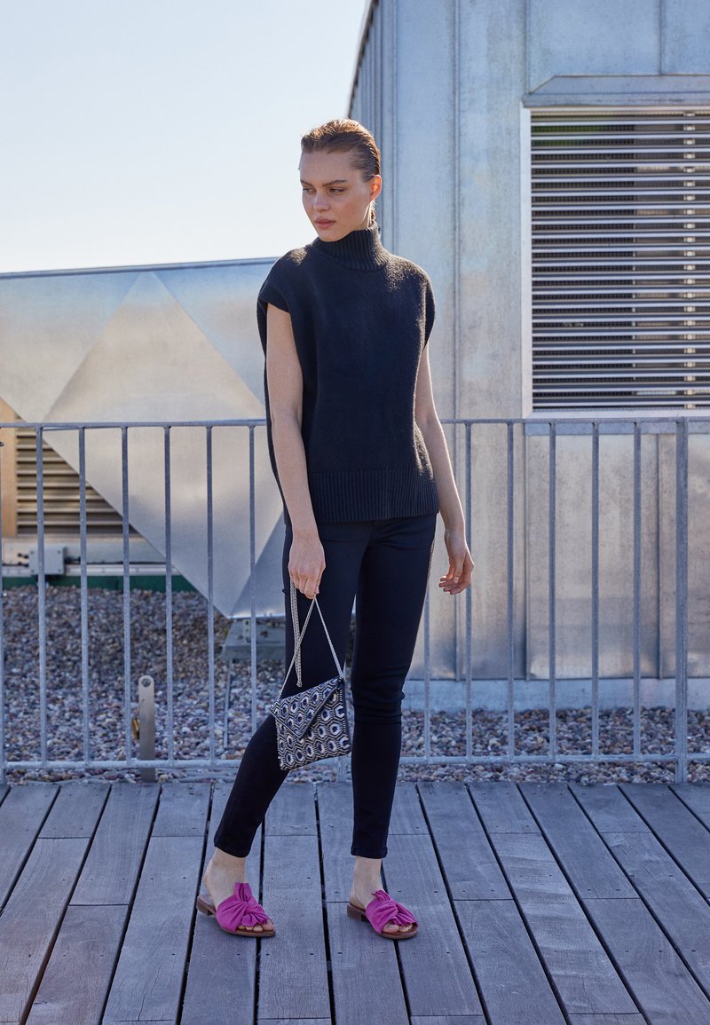 Anna Field LEATHER - Pantolette flach - pink - Zalando.de