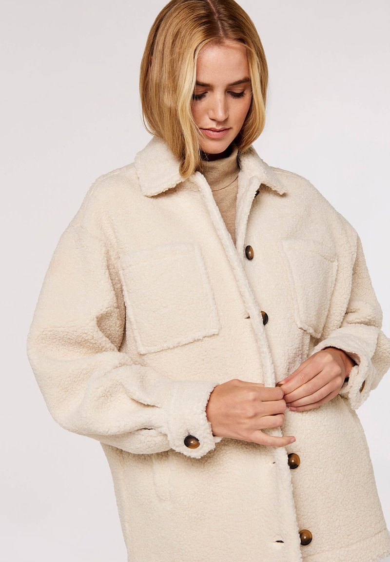 Apricot TEDDY BORG SHACKET - Übergangsjacke - cream/beige - Zalando.de