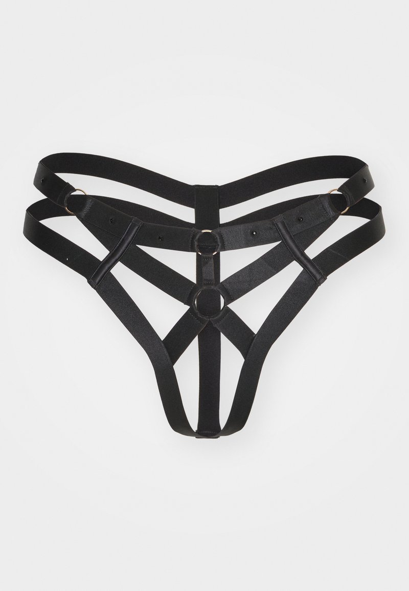 Hunkemöller ATHENA OPEN CROTCH - Alul nyitott body - caviar/fekete ...
