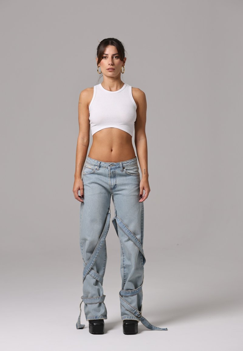 #GISAR AMOUR - Jeans a sigaretta - light blue denim/carta da zucchero ...