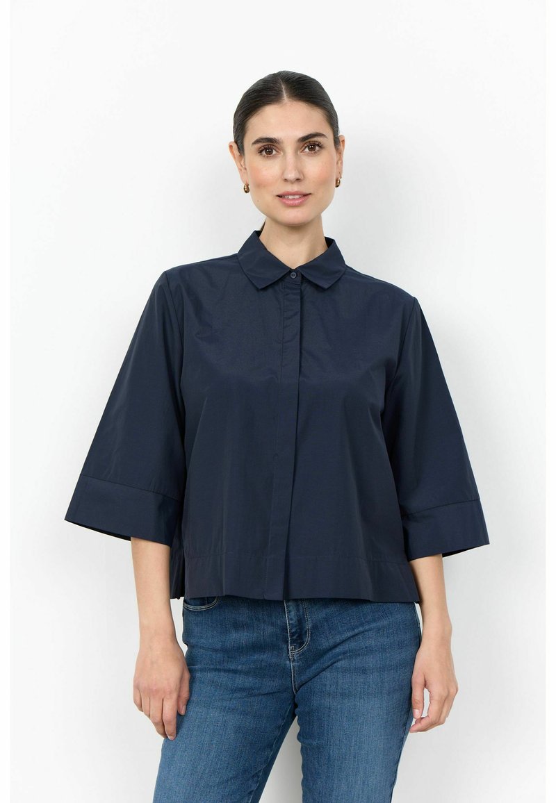 Soyaconcept SC-NETTI 128 - Košilová halenka - navy/tmavě modrá - Zalando.cz