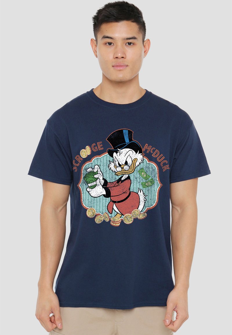 Disney SCROOGE CASH MCDUCK - T-Shirt print - dark blue/dunkelblau ...