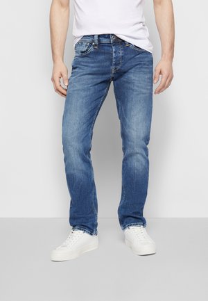 Mustang OREGON - Jean droit - light scratched used/denim bleu gris ...