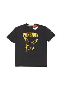Pokemon POKÉMON GRAFFITI PIKACHU - Triko s potiskem - acid washed black ...