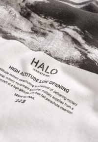 HALO LOGO PHOTO GRAPHIC - T-Shirt print - marshmallow/weiß - Zalando.at