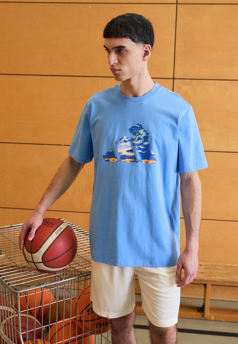 adidas Performance HBR TEE - Print T-shirt - blue burst/blue - Zalando ...