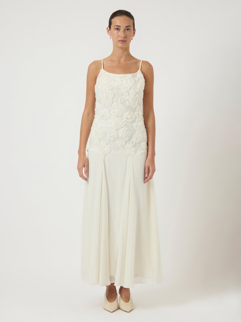 YAS YASFEODORA STRAP DRESS - Occasion wear - gardenia/off-white - Zalando