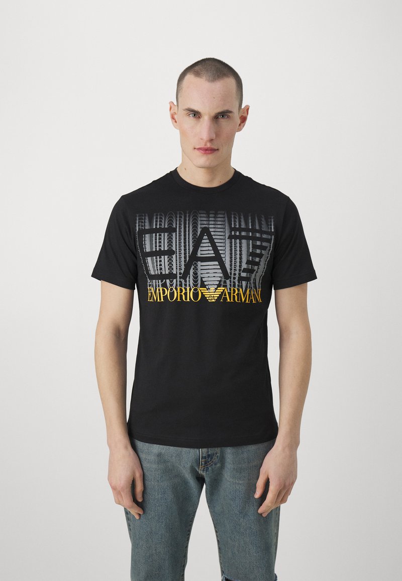 EA7 Emporio Armani T-shirt z nadrukiem/czarny - Zalando.pl