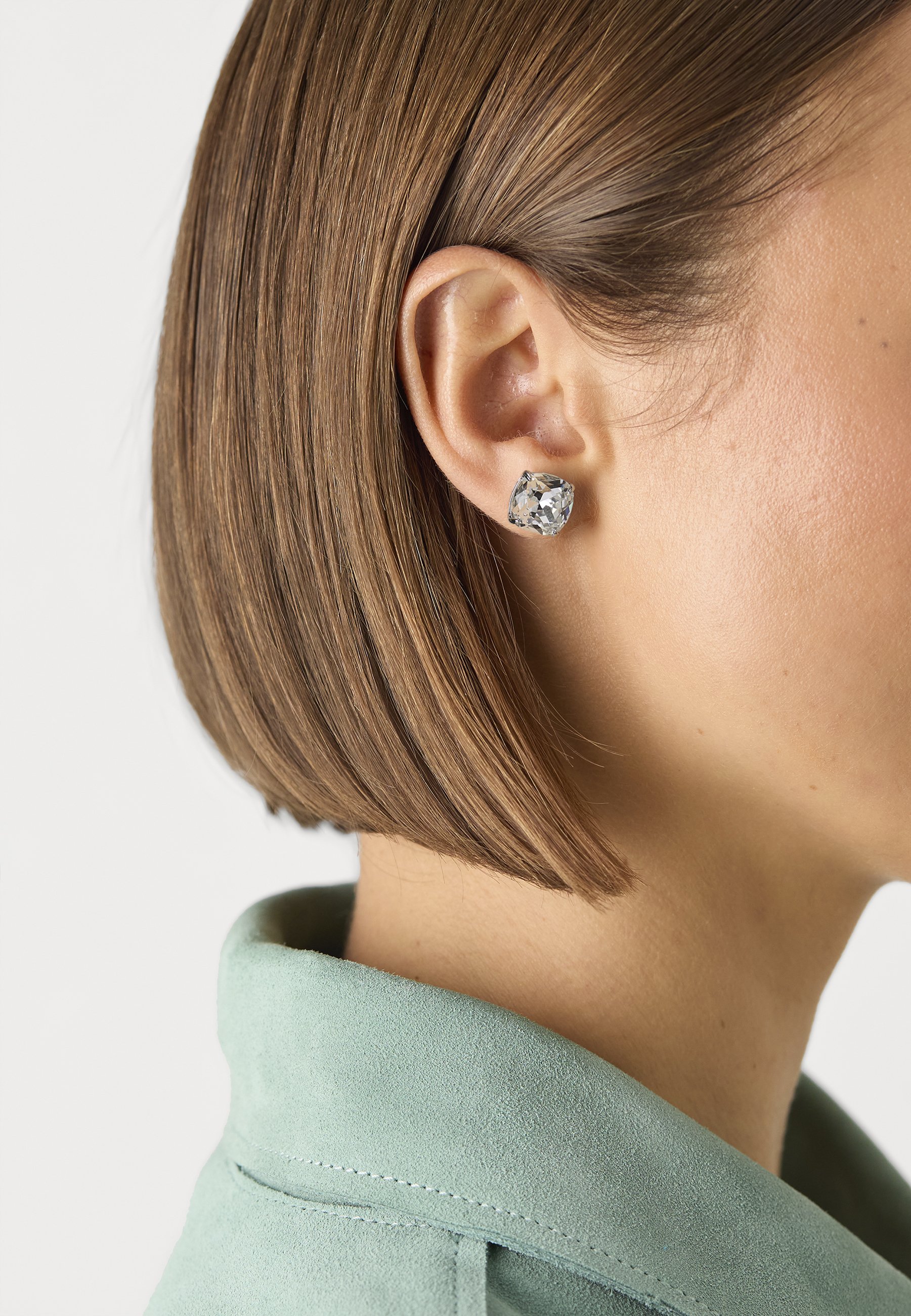 kate spade new york SMALL SQUARE STUDS Earrings clear silver coloured silver coloured Zalando.ie
